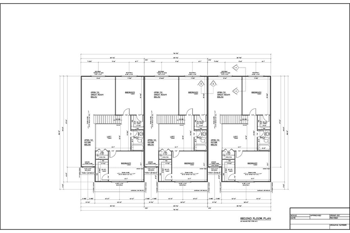 Full Set of Condominium / Triplex Building Plans 1379 Sq Ft - Etsy