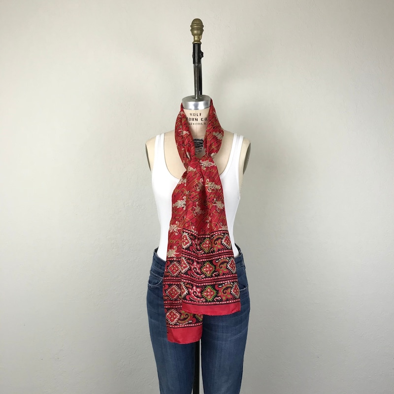 Indian Silk Scarf - Etsy