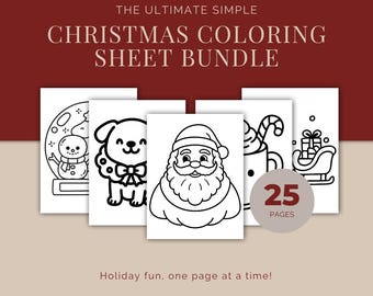 Printable Christmas Coloring Pages | Festive Holiday Coloring for Kids ...