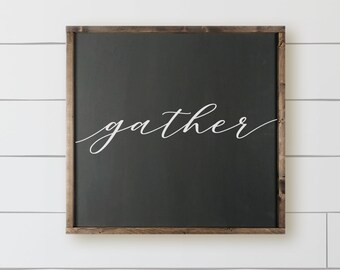 Large Gather Sign - Etsy