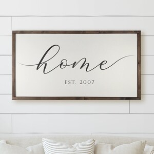 Home Established Sign Established Family Sign Housewarming Gift ...
