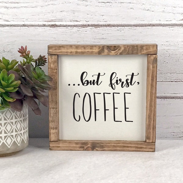 But First Coffee Sign - Etsy
