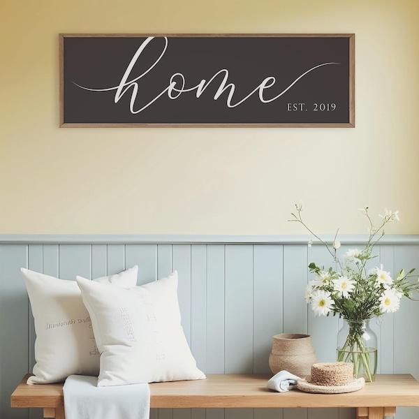 Home Established Sign - Etsy