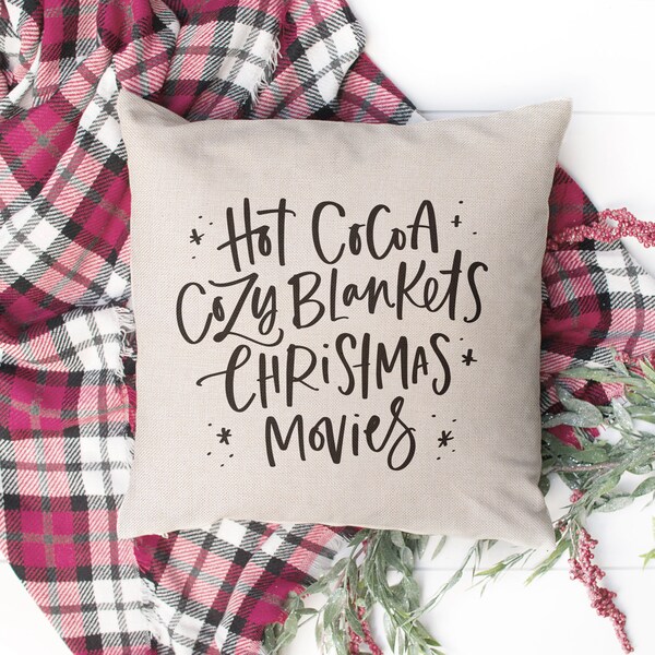 Hot Cocoa Pillow - Etsy