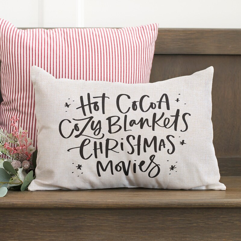 Hot Cocoa Pillow - Etsy