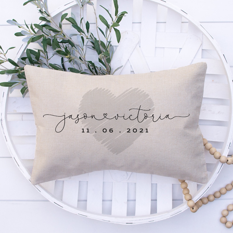Wedding Gifts Personalized Pillow Gift for Couples | Etsy