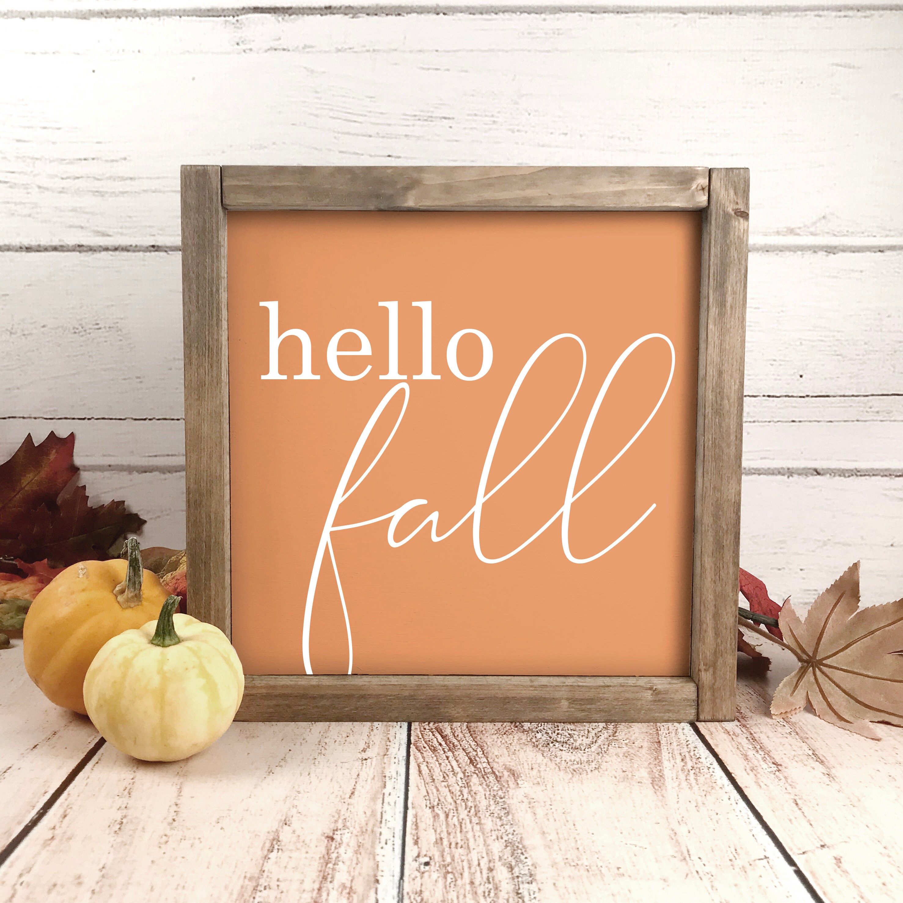 Hello Fall Sign Hello Fall Wood Sign Fall Farmhouse Signs - Etsy België
