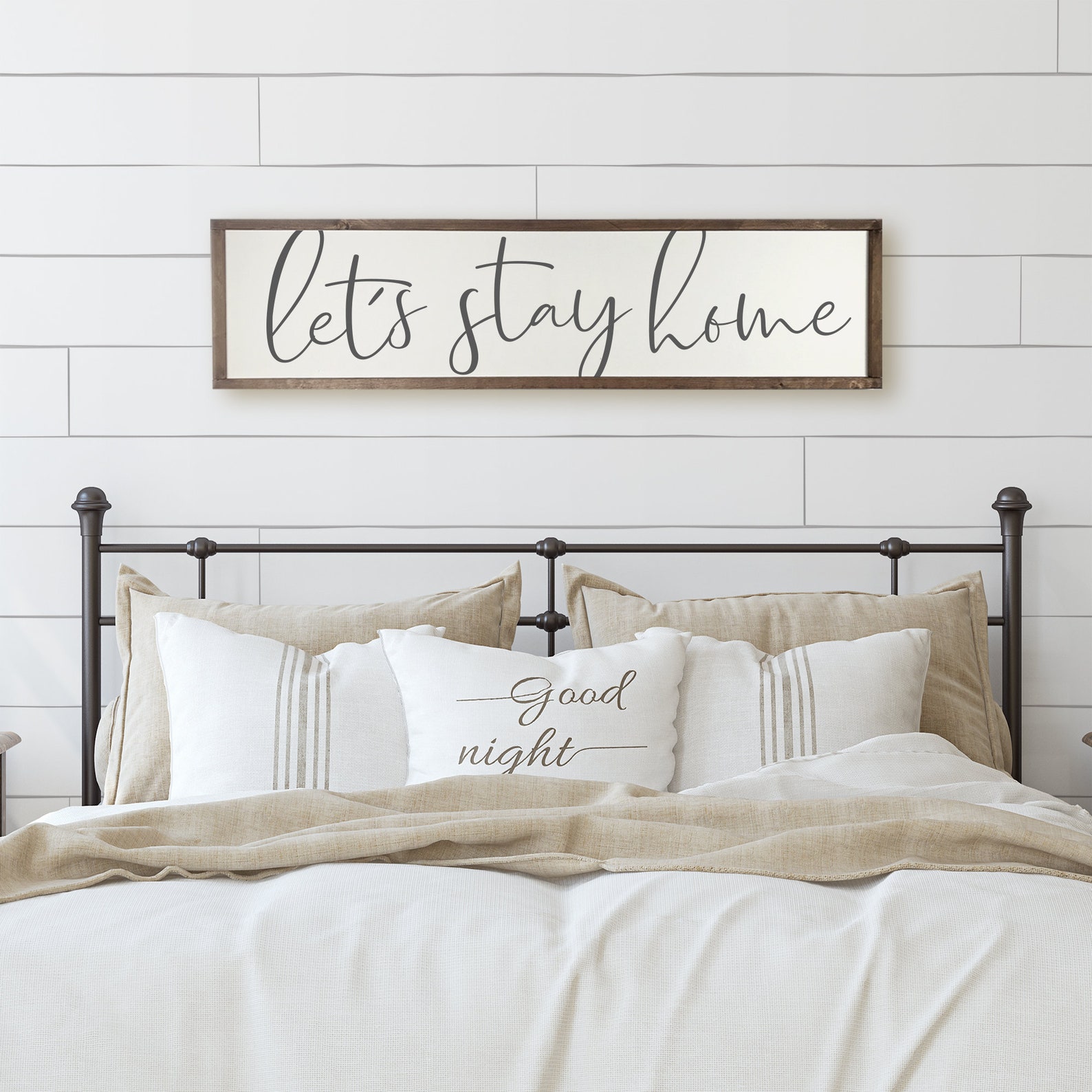 Let's Stay Home Sign Lets Stay Home Sign Framed - Etsy