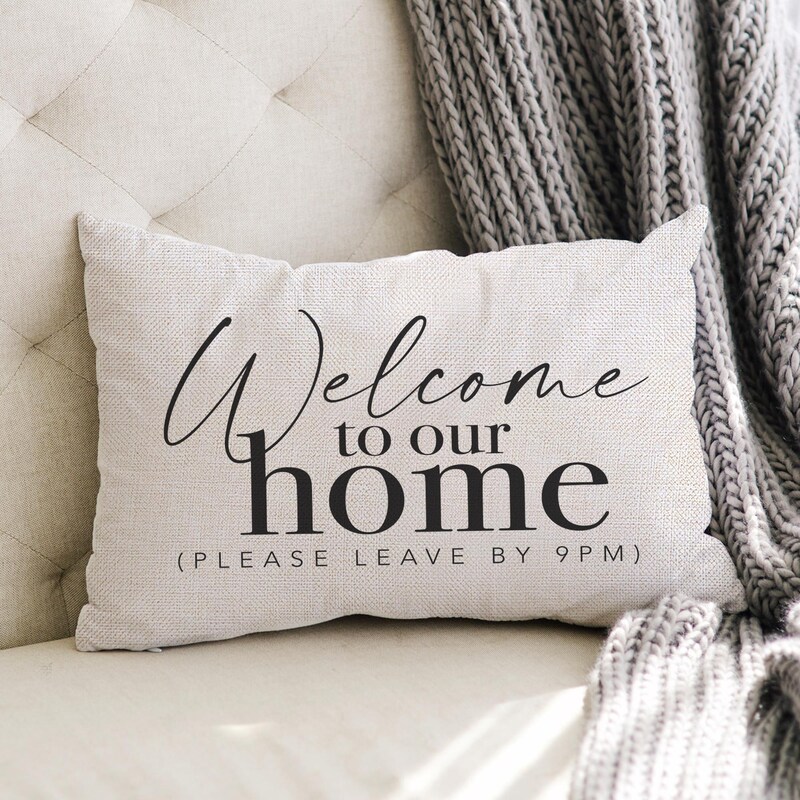 Welcome Pillow - Etsy