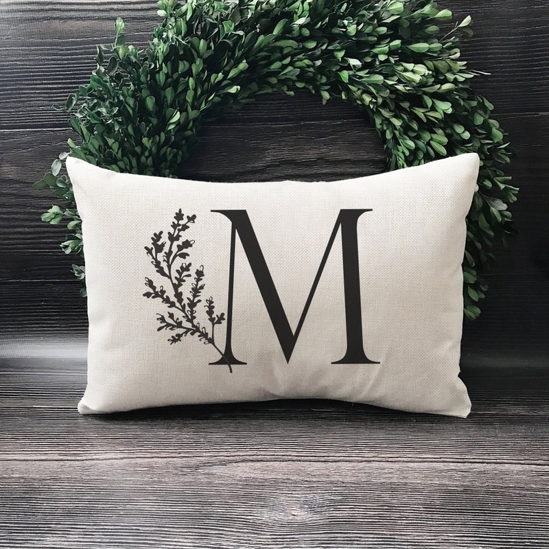Monogram Pillow - Etsy