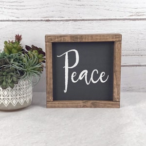 Peace Sign Peace Farmhouse Rustic Farmhouse Christmas - Etsy