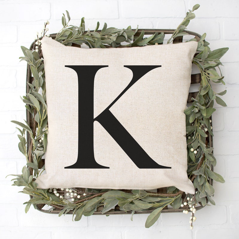 Initials Pillow - Etsy