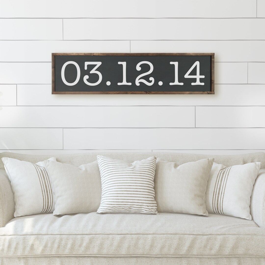 Date Sign Date Wooden Sign Special Dates Sign Wedding Anniversary Sign ...