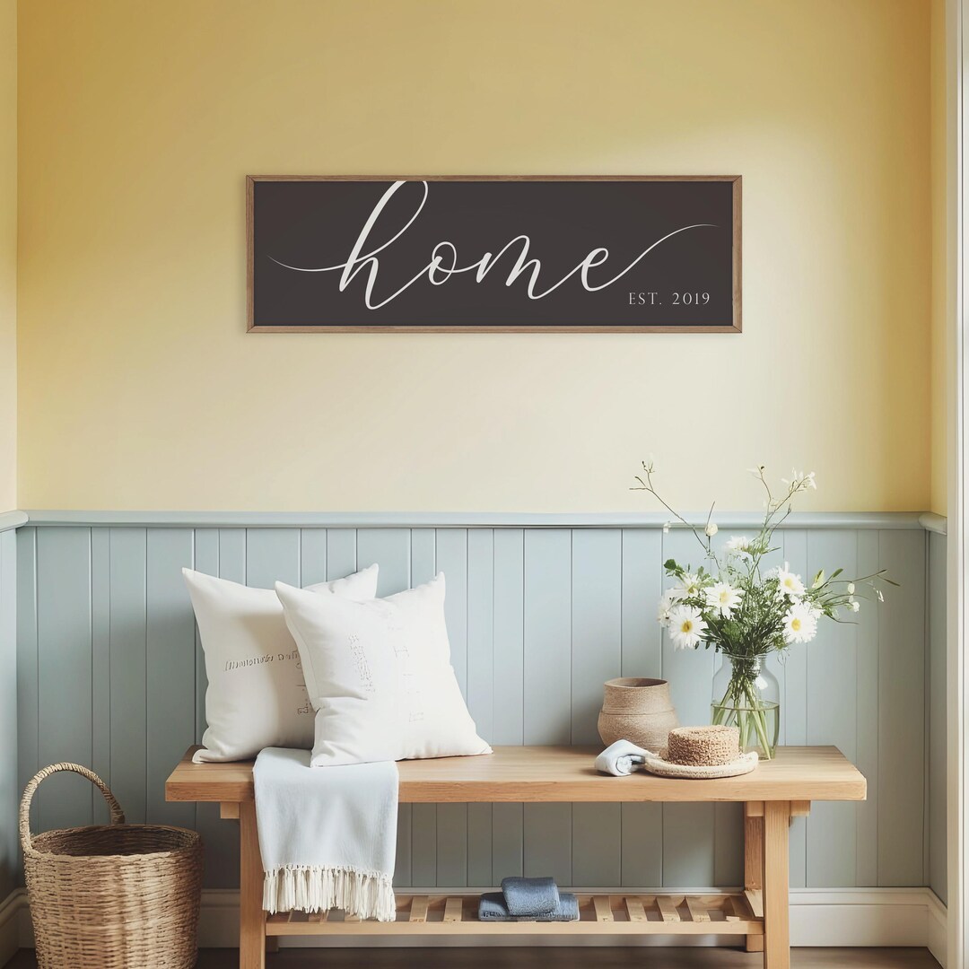 Home Established Sign - Custom Housewarming Wood Sign - Realtor Closing ...