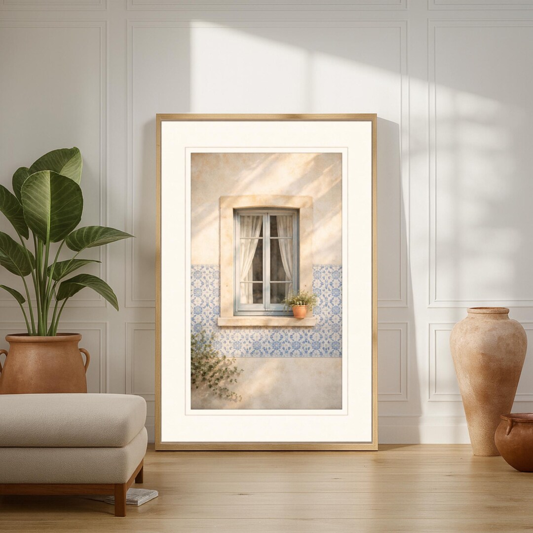 Lisbon Window Light Print Printable Wall Art Digital Download Poster - Etsy