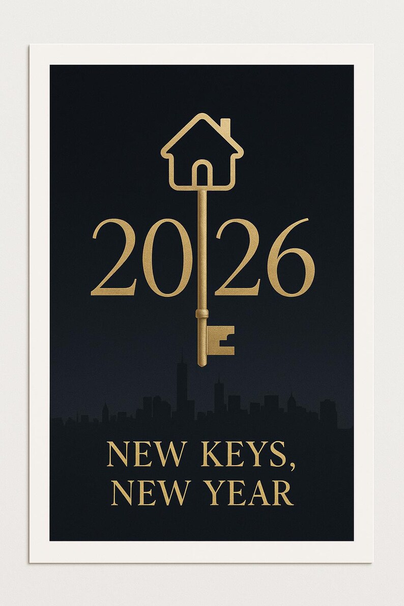 New Home Realtor Print | 2026 Gold Key Art (digital Download) - Etsy