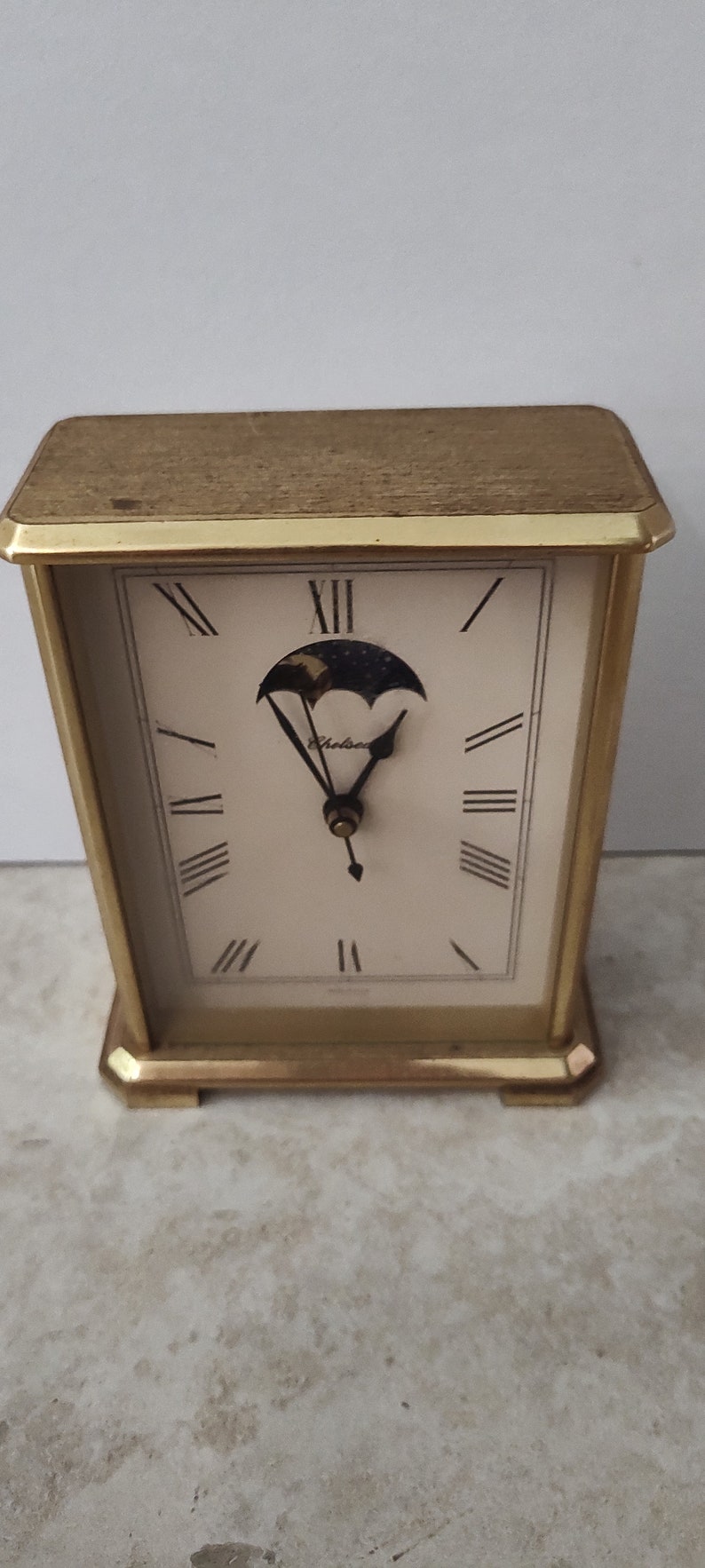 Vintage Chelsea Moon Phases Clock - Etsy