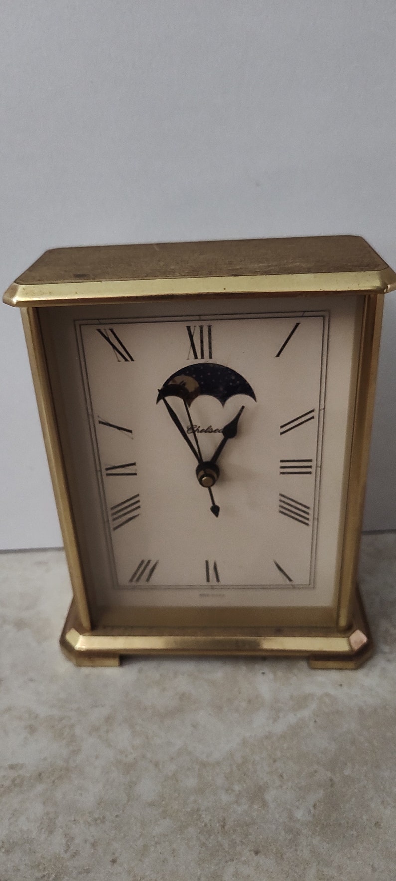 Vintage Chelsea Moon Phases Clock - Etsy