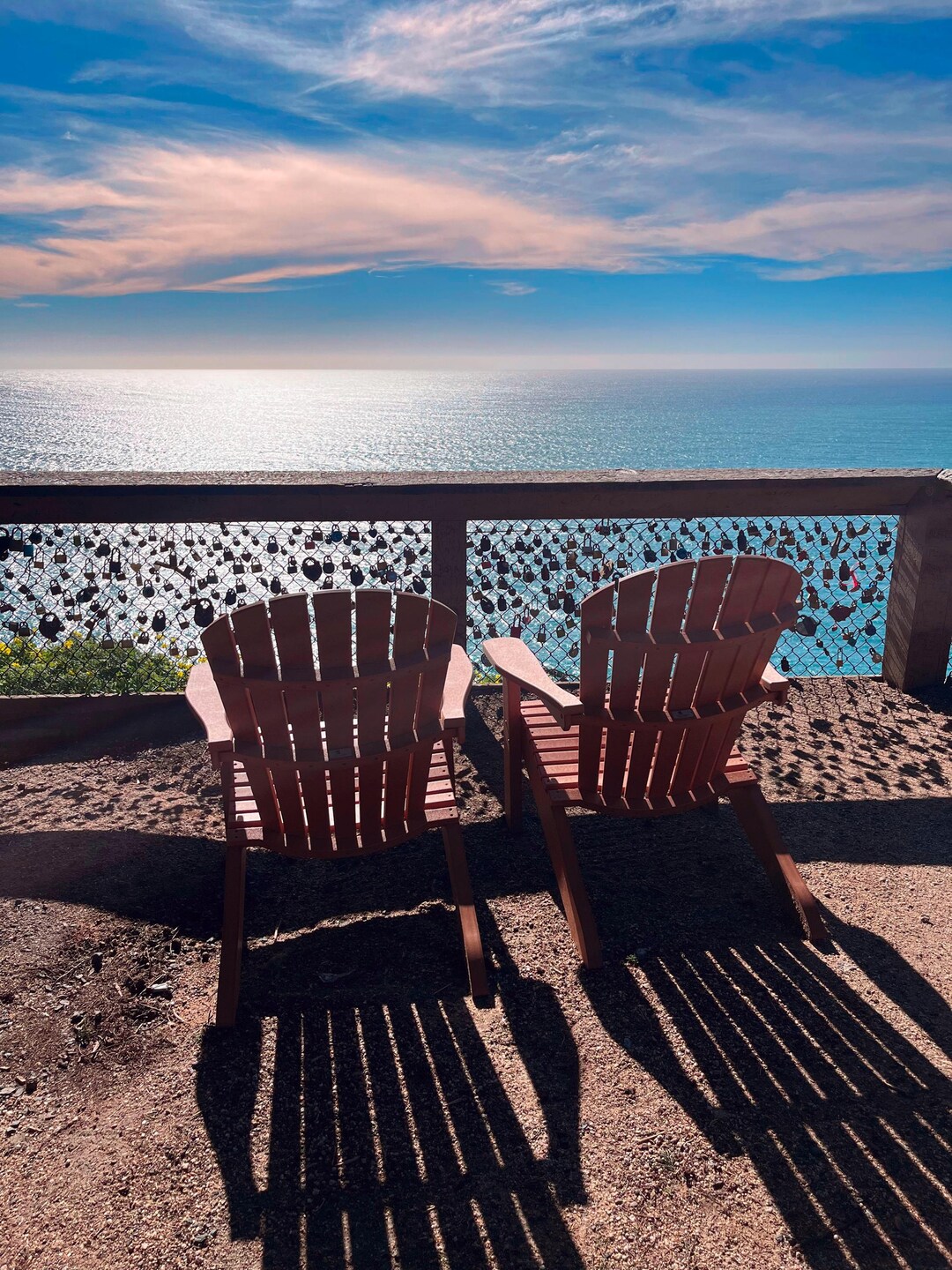 Together Forever - Beach Chairs in Big Sur, Love Locks - Travel ...