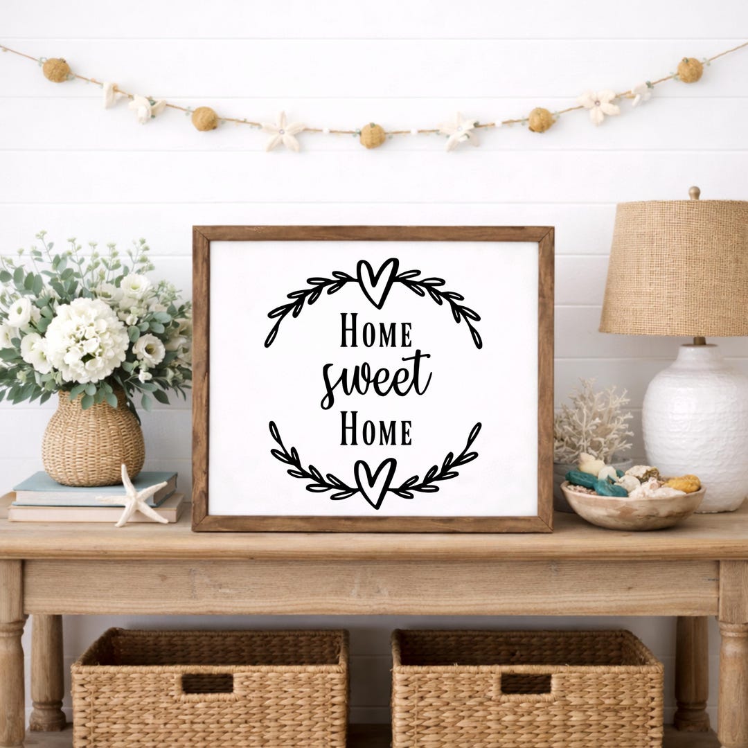 Home Sweet Home SVG PNG - Home Svg - Welcome Home SVG - Entryway Svgs ...
