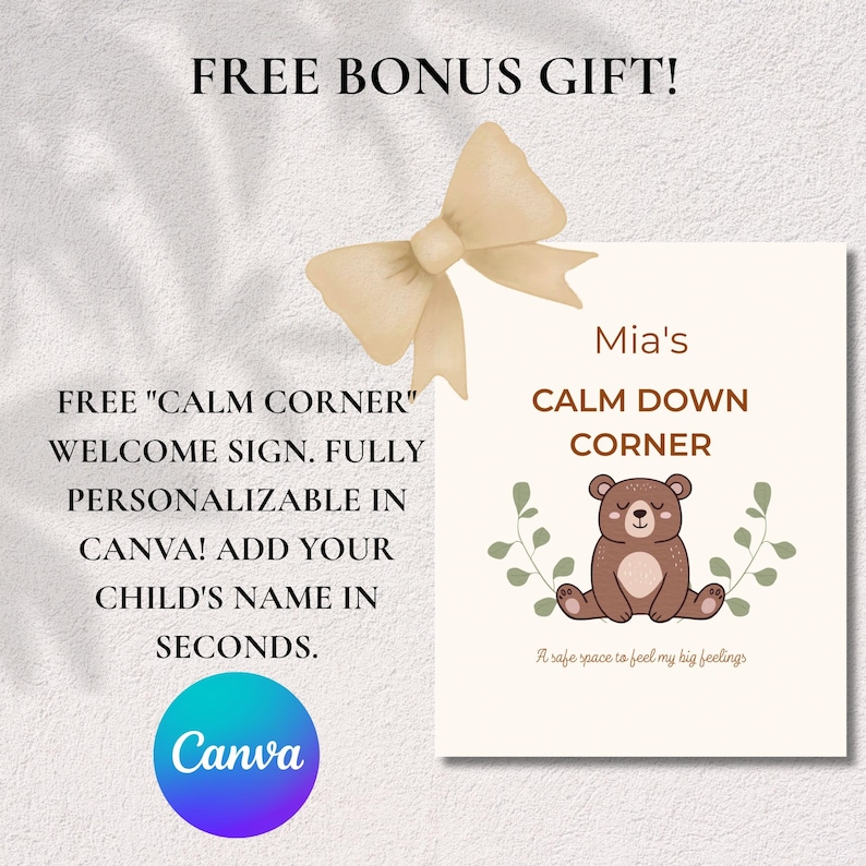 Calm Down Steps Poster: Emotional Regulation Guide for Kids (digital ...