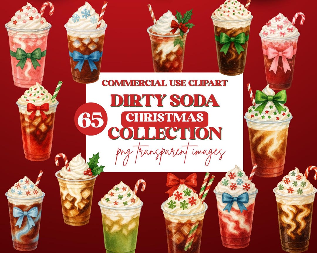 Christmas Dirty Soda Clipart Soda Bar Menu Dirty Soda Images Holiday
