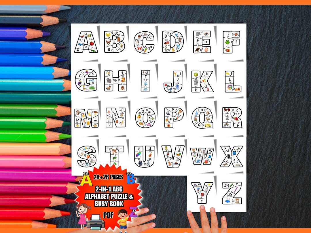 Abc Preschool Puzzle | Letters Activity | Prek-kindergarten & Pre ...