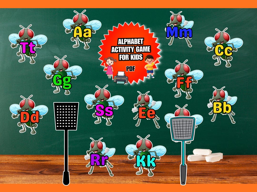 Alphabet Activity Printable for Kids | Fly Swatter Letter Game ...
