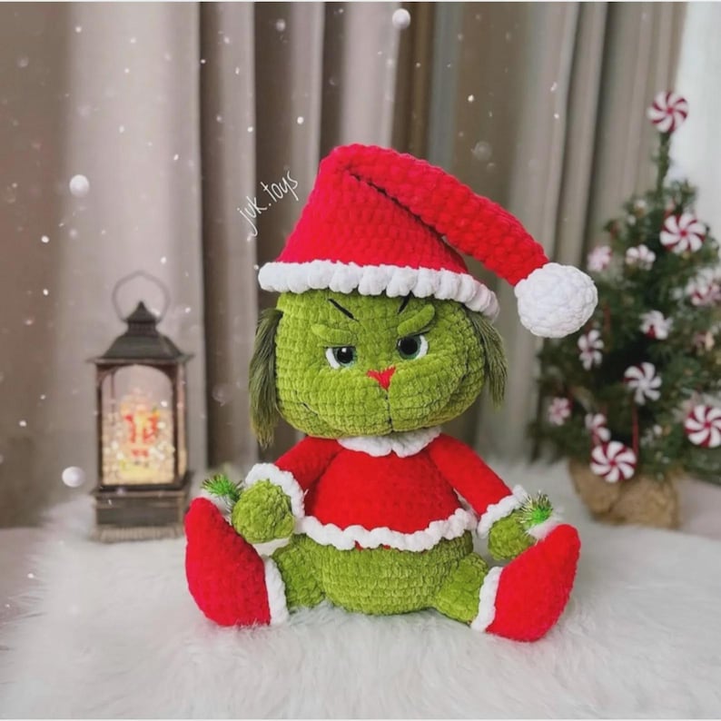 Grinch Crochet Pattern: Plush Amigurumi Toy (PDF Pattern English) - Etsy