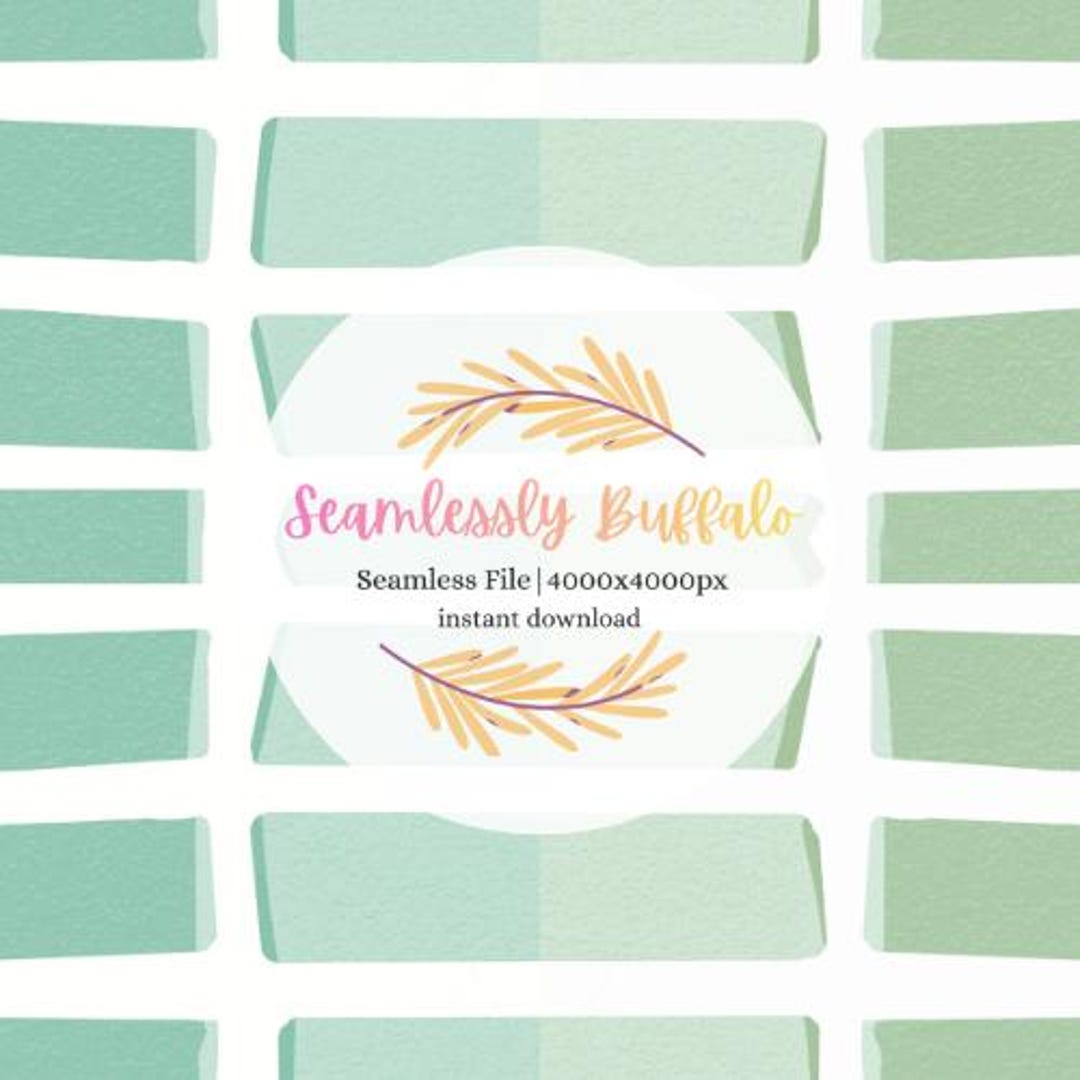 Turquoise and Sage Blocks | Hand Drawn Seamless Files for Crafting ...