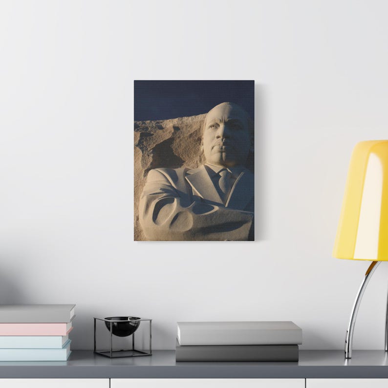 Martin Luther King Monument Portrait Canvas | Matte Stretched Wall Art ...