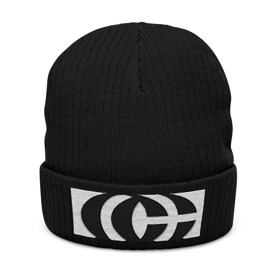 Interlocking C Logo Ribbed Knit Beanie - Etsy