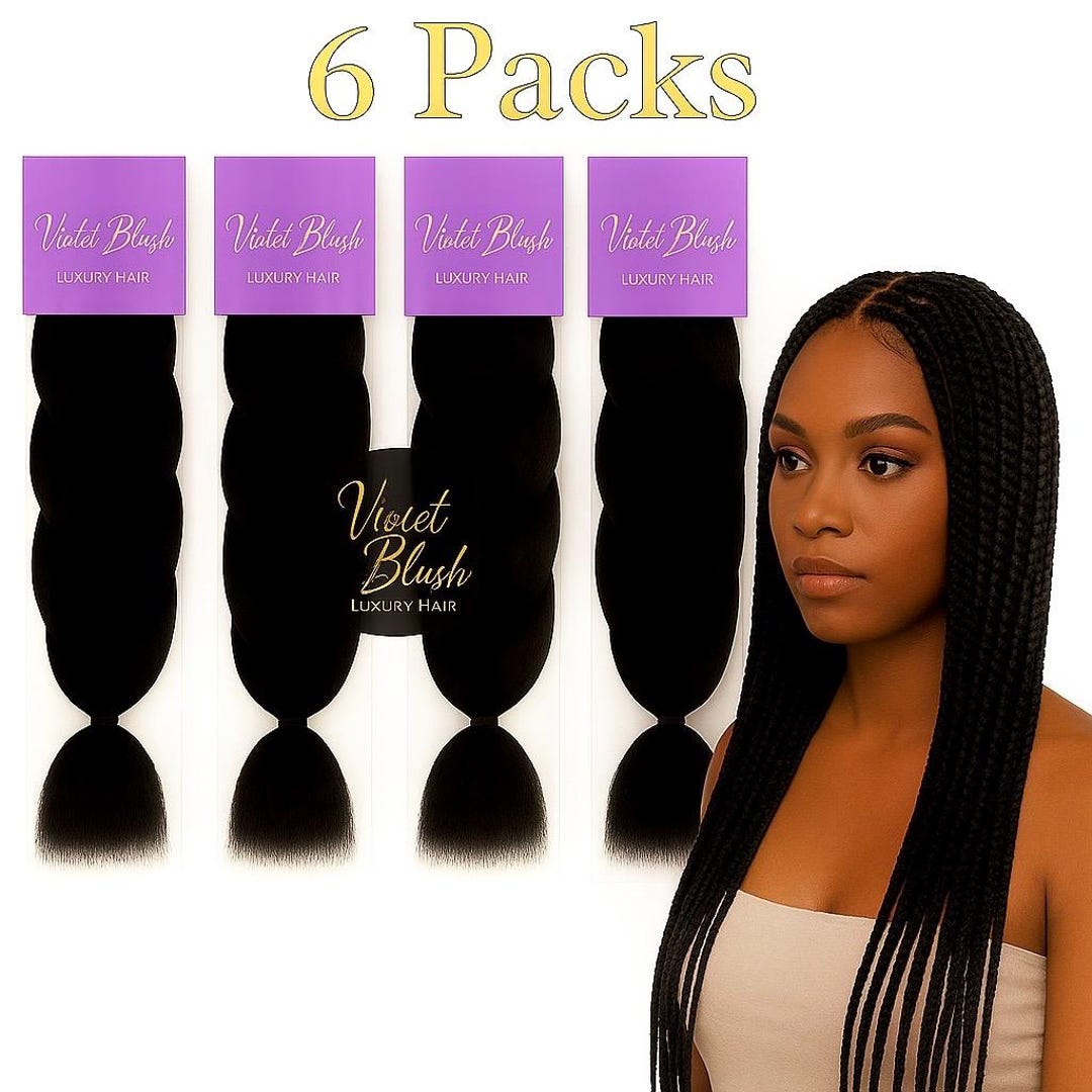 6 Pack (color 1b And) Custom Braiding Hair Wash and Conditione - Etsy
