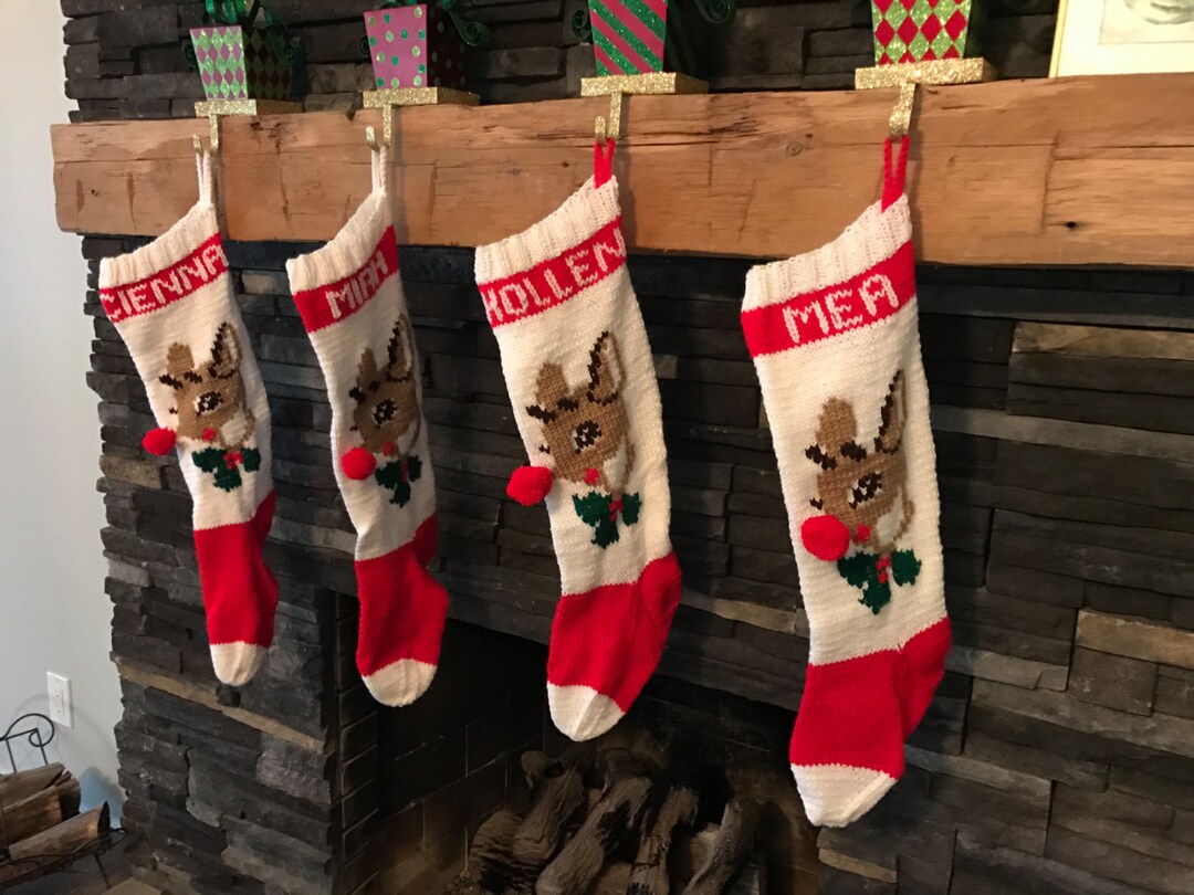 CHRISTMAS Rudolph the Red Nosed Reindeer and Clarice Embroidered on ...
