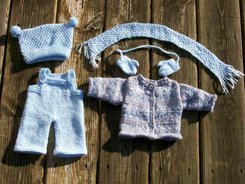 109 Bitty Baby (twins) Jacket With a Pattern Snow Pants Hat Scarf ...