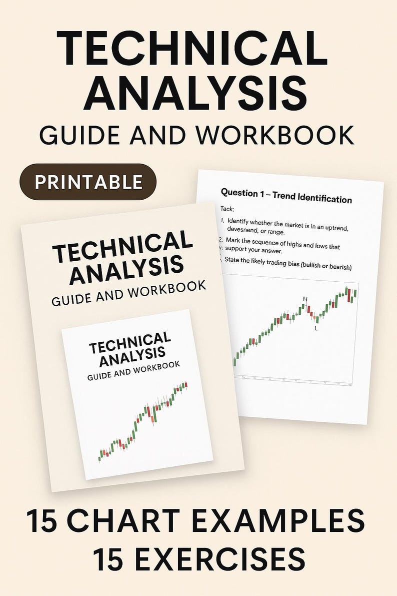 Technical Analysis Guide & Workbook | Trading Chart Patterns (printable ...