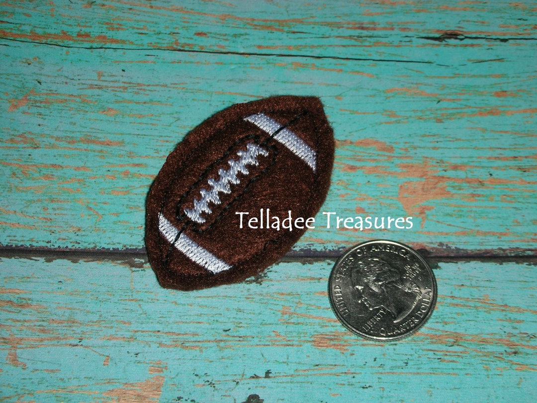 Football Feltie -small Brown Felt - Great for Hair Bows, Reels, Pins ...