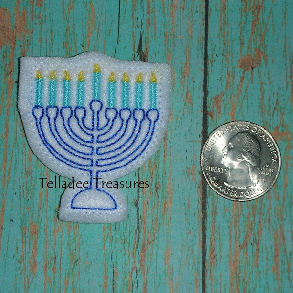 Menorah Applique - Etsy