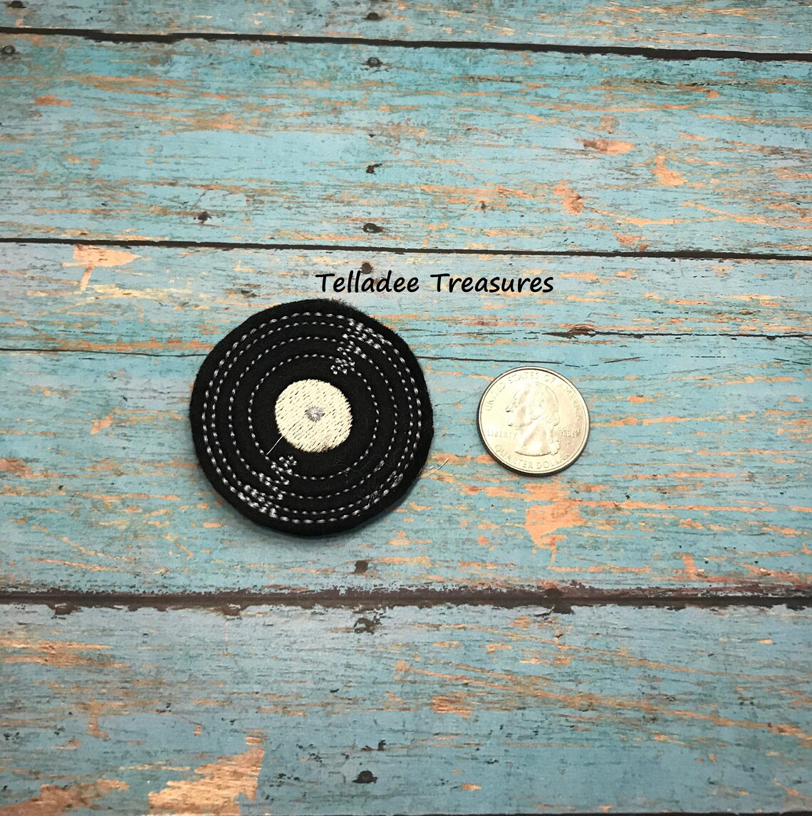 Vinyl Record Feltie Black Felt Great for Hair Bows Reels - Etsy