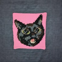 Cat Paw Crochet Tapestry Pattern - Etsy