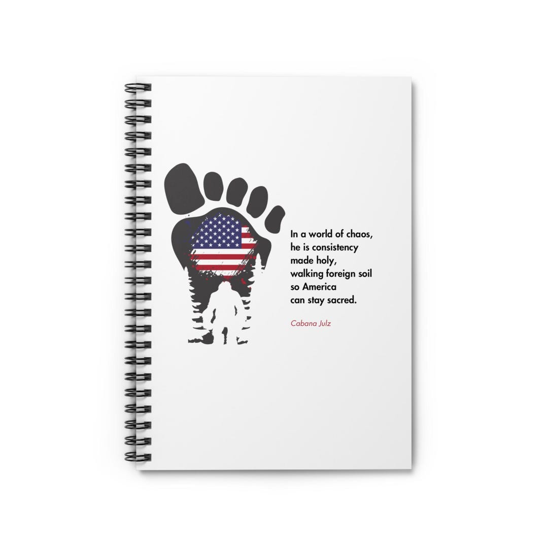 Patriotic Spiral Notebook - American Hero Veteran Journal - Etsy