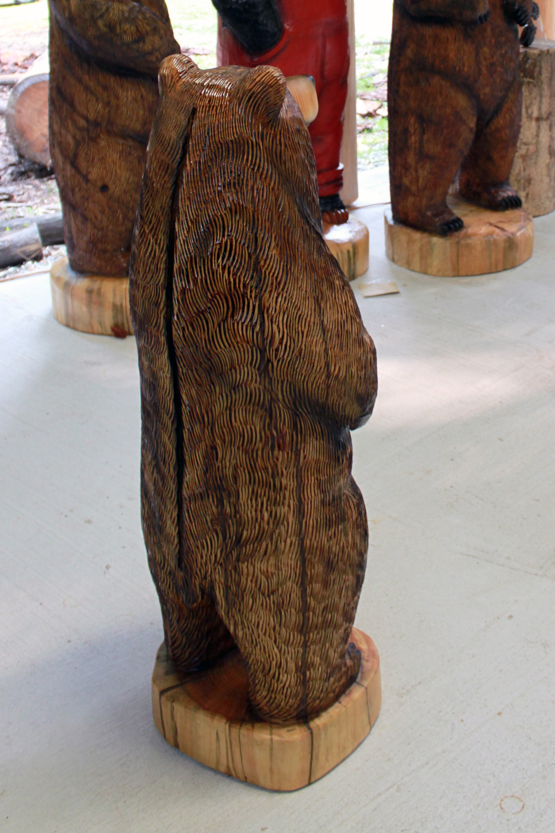 Brown Wood Carving