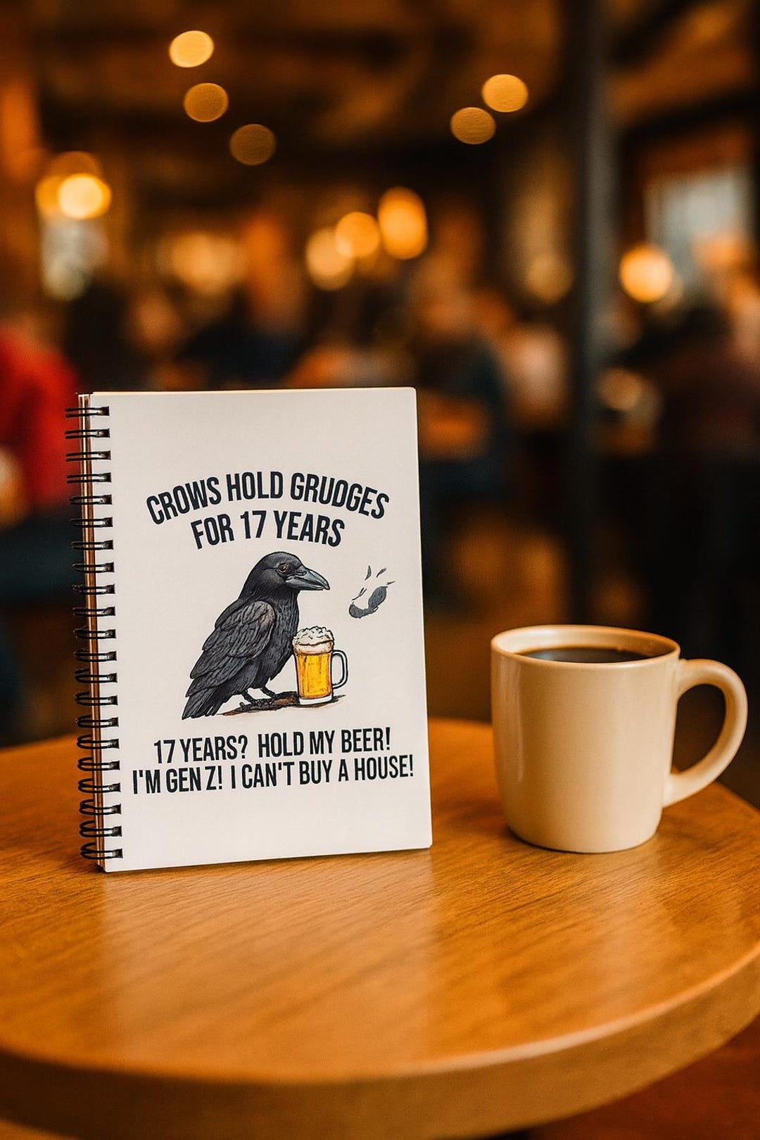 Crow Spiral Notebook I'm Gen Z I Can't Buy a House! Writers Students ...