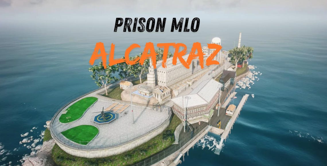 Fivem MLO Alcatraz Island Prison RP Map High-security Jail With ...
