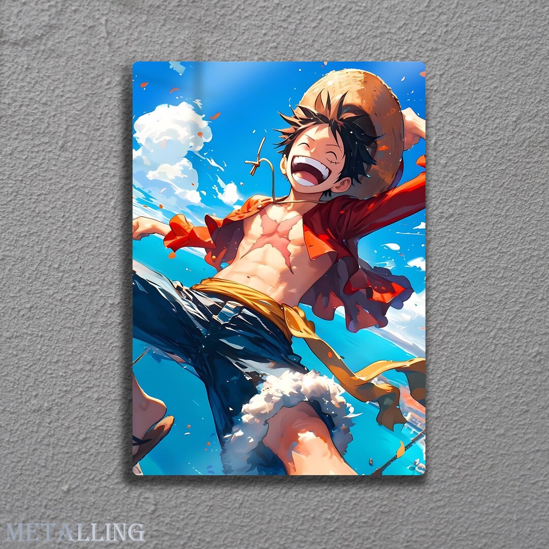 Metal Wall Art, One Piece, Monkey D. Luffy, Anime Gift Decor - Etsy