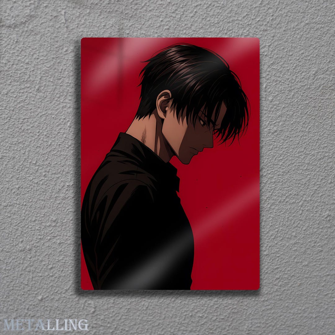 Levi Ackerman Metal Poster, Attack on Titan Wall Art, Anime Gift - Etsy