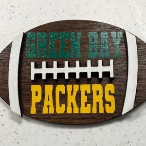 GREEN BAY PACKERS Tiered Tray Decor Football Signs Cheeseheads - Etsy