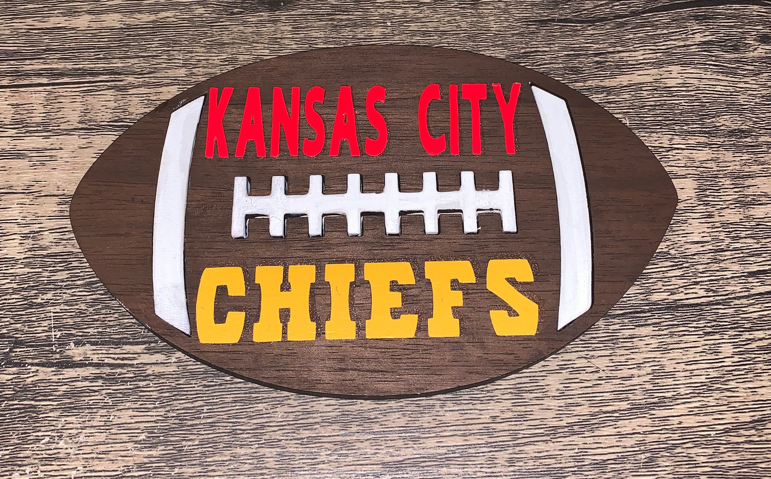 Kansas City Chiefs Football Tiered Tray Decor Bead Garland | Etsy