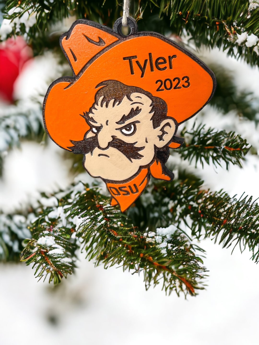 OSU Ornament Pistol Pete Personalized Oklahoma State University ...