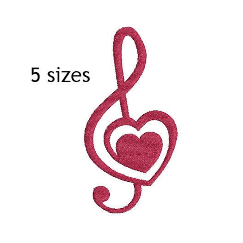 Treble Clef Heart - Etsy
